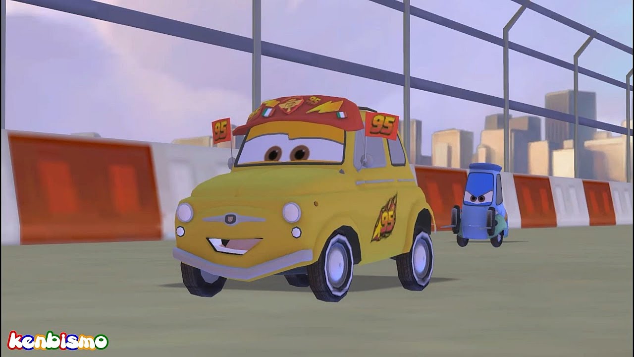 Team Lightning Luigi race at Runway Tour, Cars 2 The Video Game PC ...