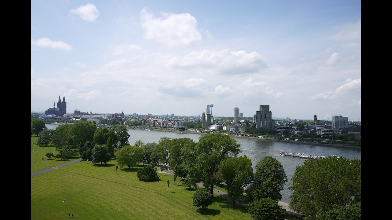 Cologne Cable Car - Seilbahn Station Rheinpark - YouTube