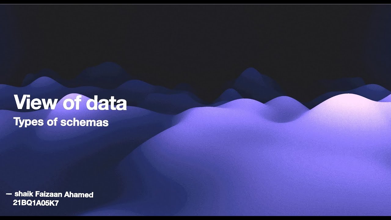 Intro To View Of Data Dbms Youtube
