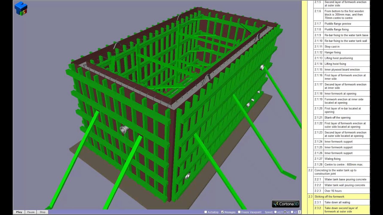 3D Method Statement for Pre-cast Water Tank Construction - YouTube