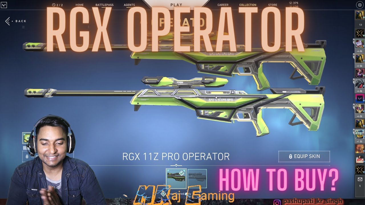 Buying the RGX Operator 😍😍😍😍😍😍😍😍 #mrajgaming #valorant - YouTube