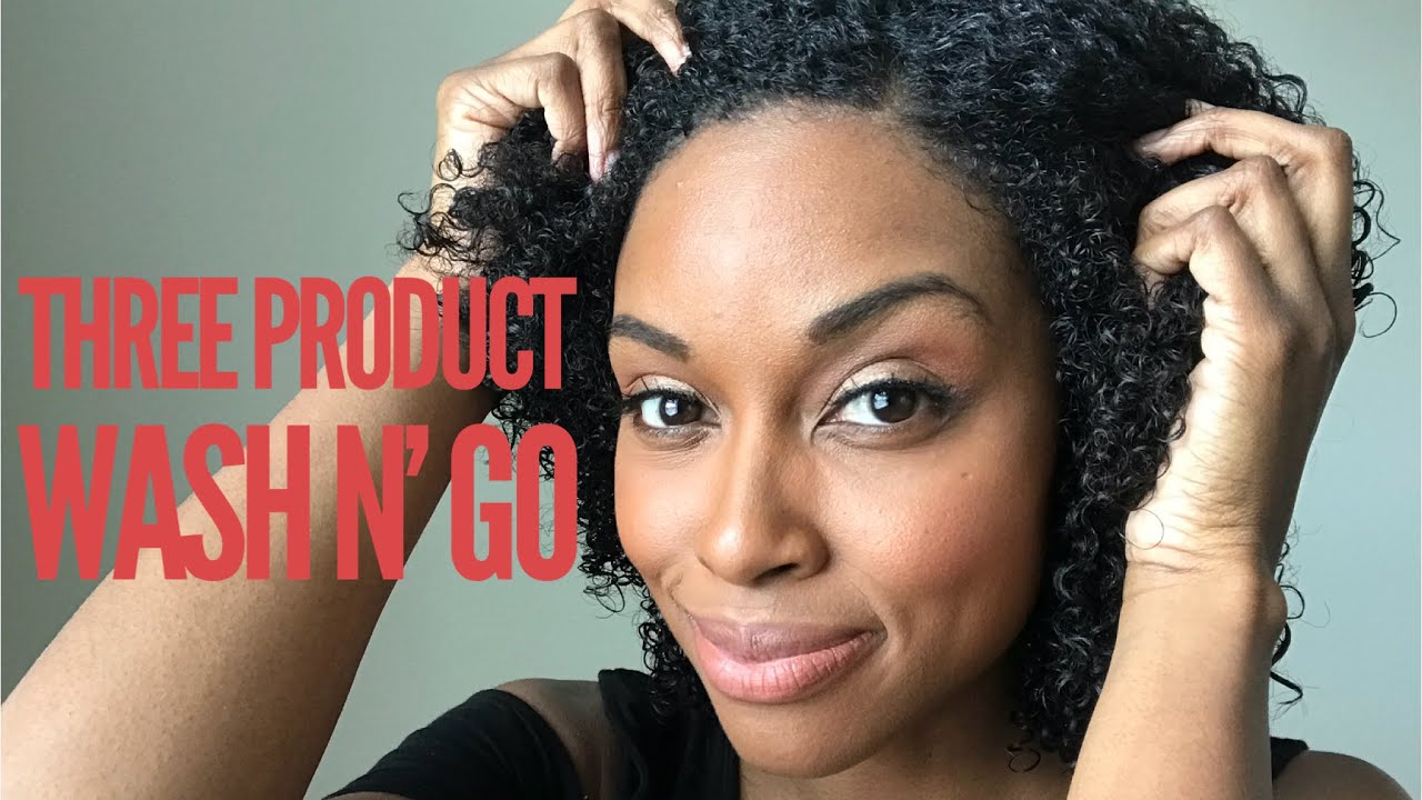 Wash N Go Routine for Juicy Natural Hair Curls - YouTube