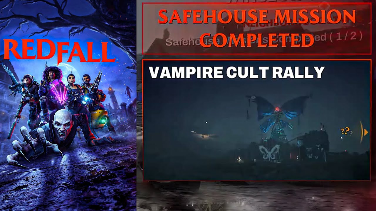 Redfall Vampire Cult Rally Brighton Bay Safehouse Mission - YouTube