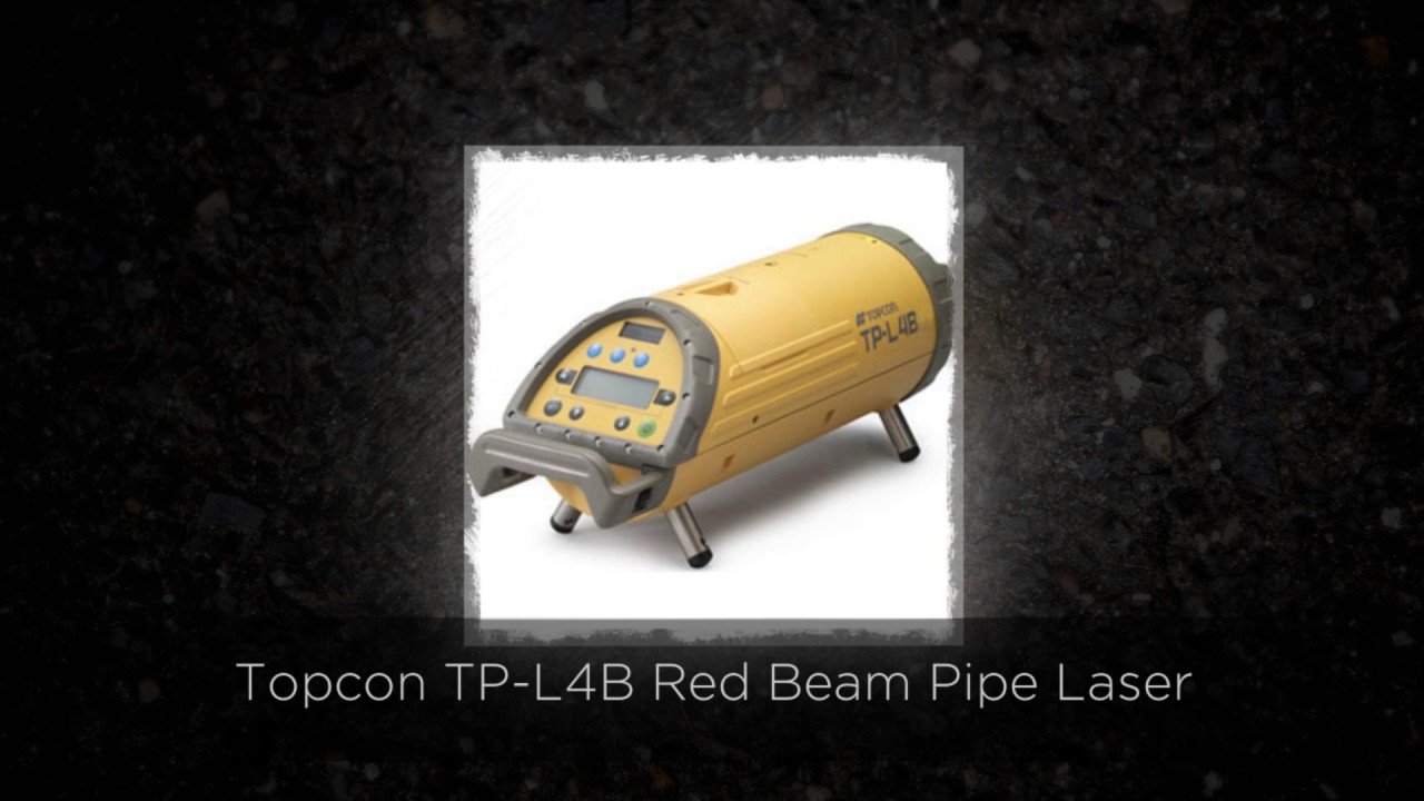 Topcon TP-L4B Red Beam Pipe Laser - YouTube