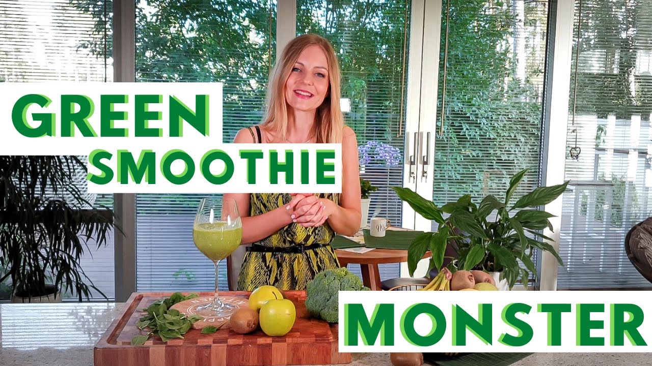 Green monster smoothie recipe (inspired by Victoria Beckham) - YouTube