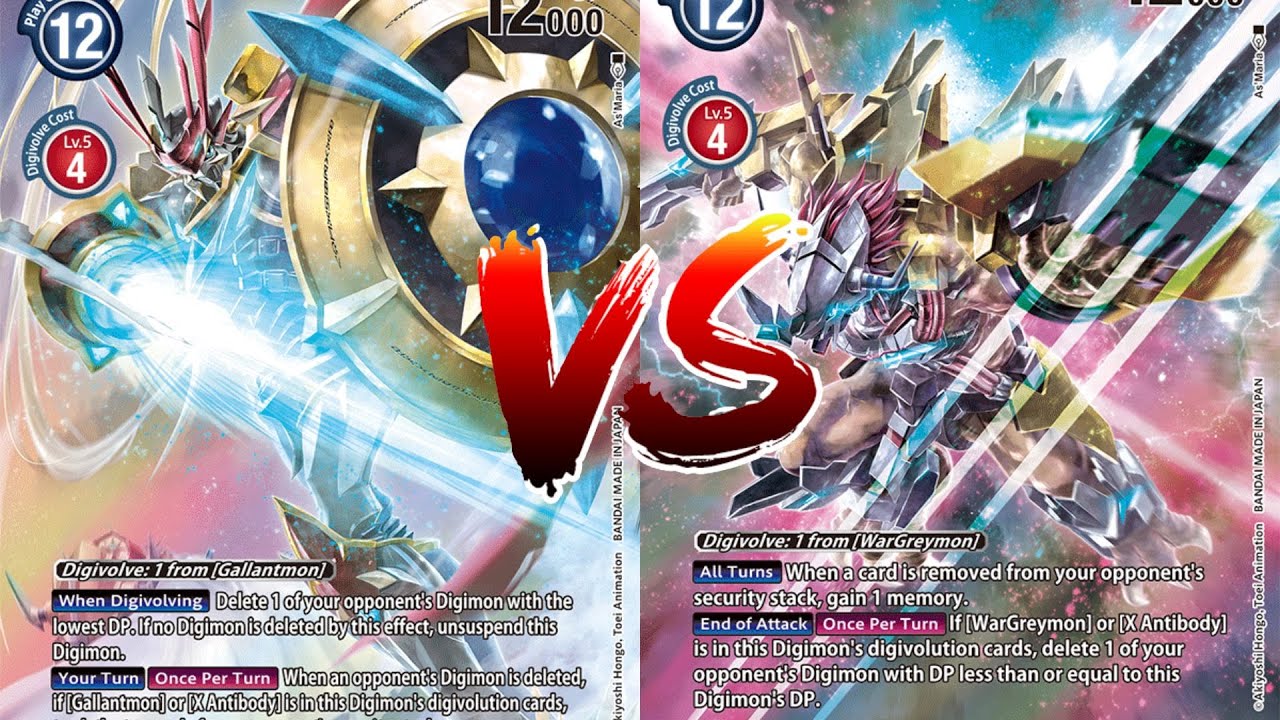 Digimon TCG! Gameplay BT-10/EX3: Wargreymon X vs Gallantmon X - YouTube