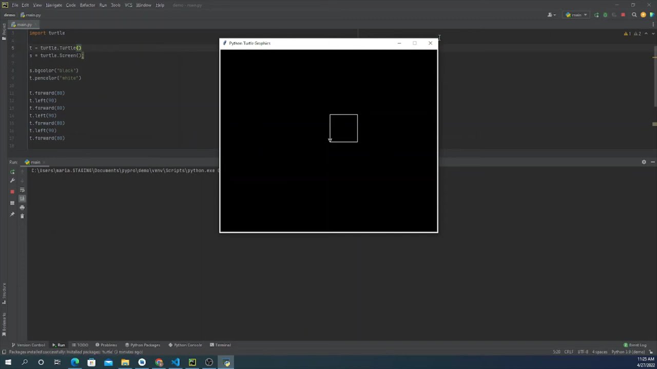 How Add And Run A Turtle Module In PyCharm Basic Of Turtle YouTube How Add And Run A Turtle Module In PyCharm Basic Of Turtle YouTube