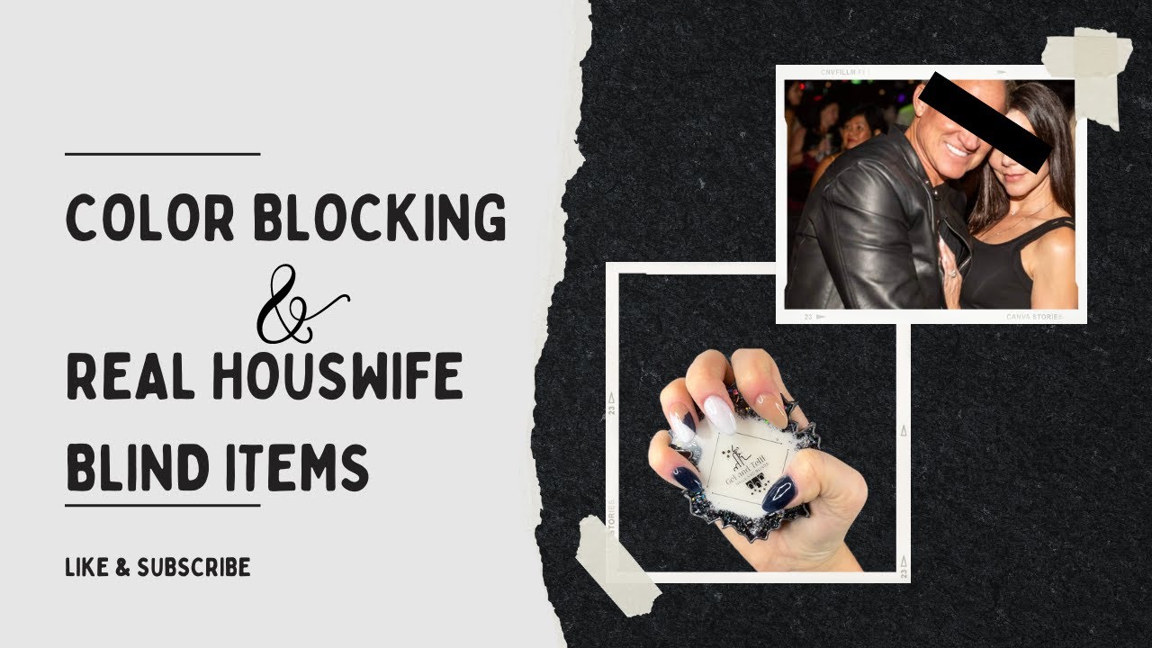 Dip Powder Color Blocking and Real Houswife Gossip - YouTube