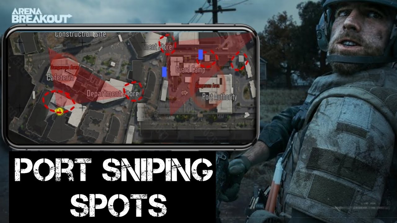 Port sniping spots | Arena breakout season 2 new map - YouTube