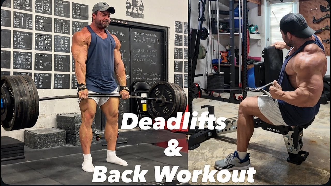 Deadlifts and High Volume Back Workout - YouTube