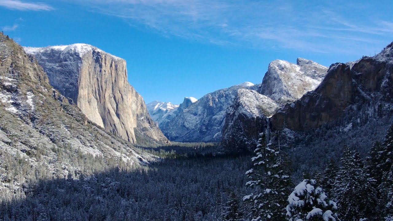 Yosemite National Park. Snow in December 2012. - YouTube