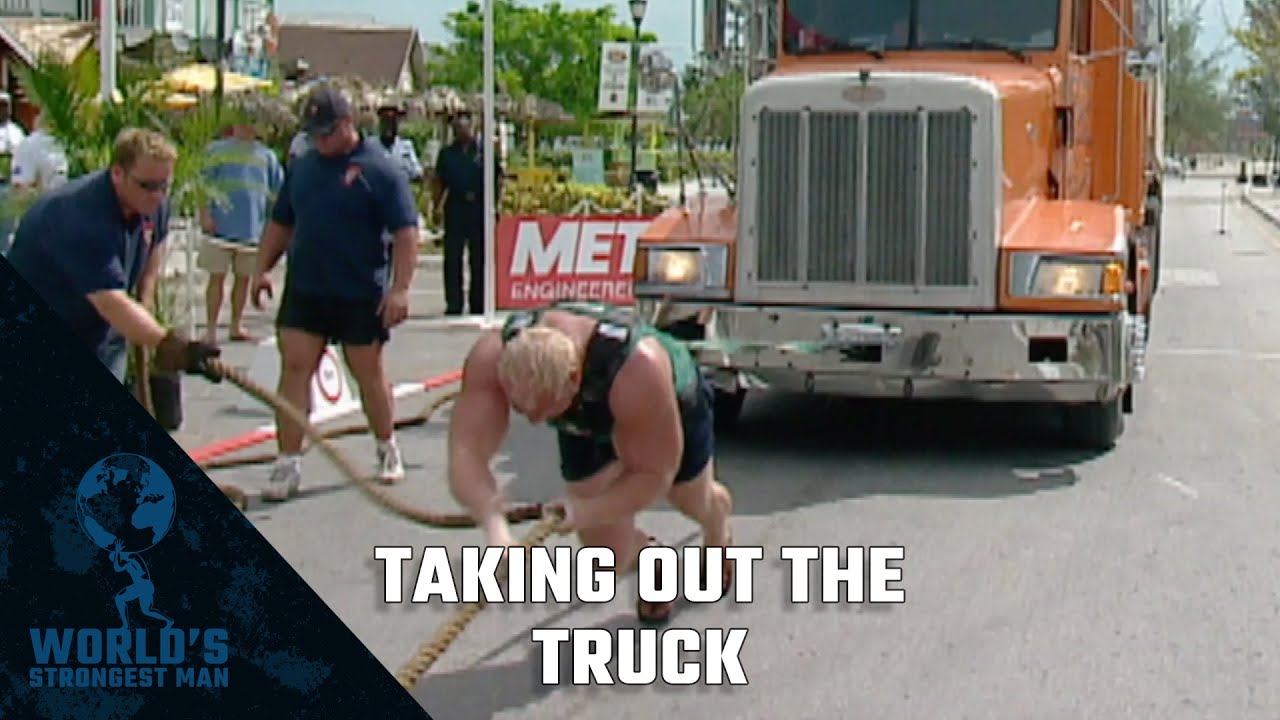 2004 World’s Strongest Man | Truck Pull Part 6 - YouTube