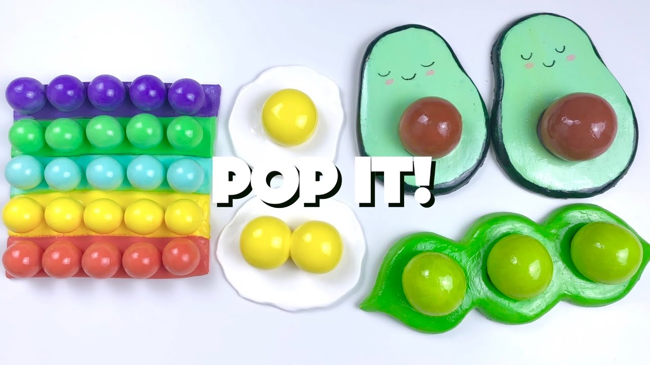 그만큼 신나시는거지~! 요즘 유행하는 팝잇 점토부수기! 🌈 | Pop It Clay Cracking - YouTube