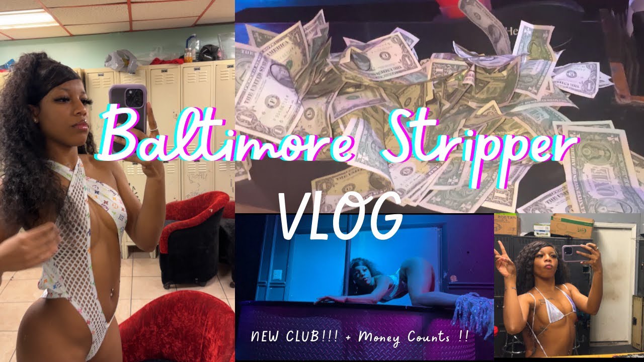 $$ I GOT HIRED @ NEW CLUB 🥳 | Baltimore Stripper Vlog | Wax Appts 😭| Travel Stripper | Money ...