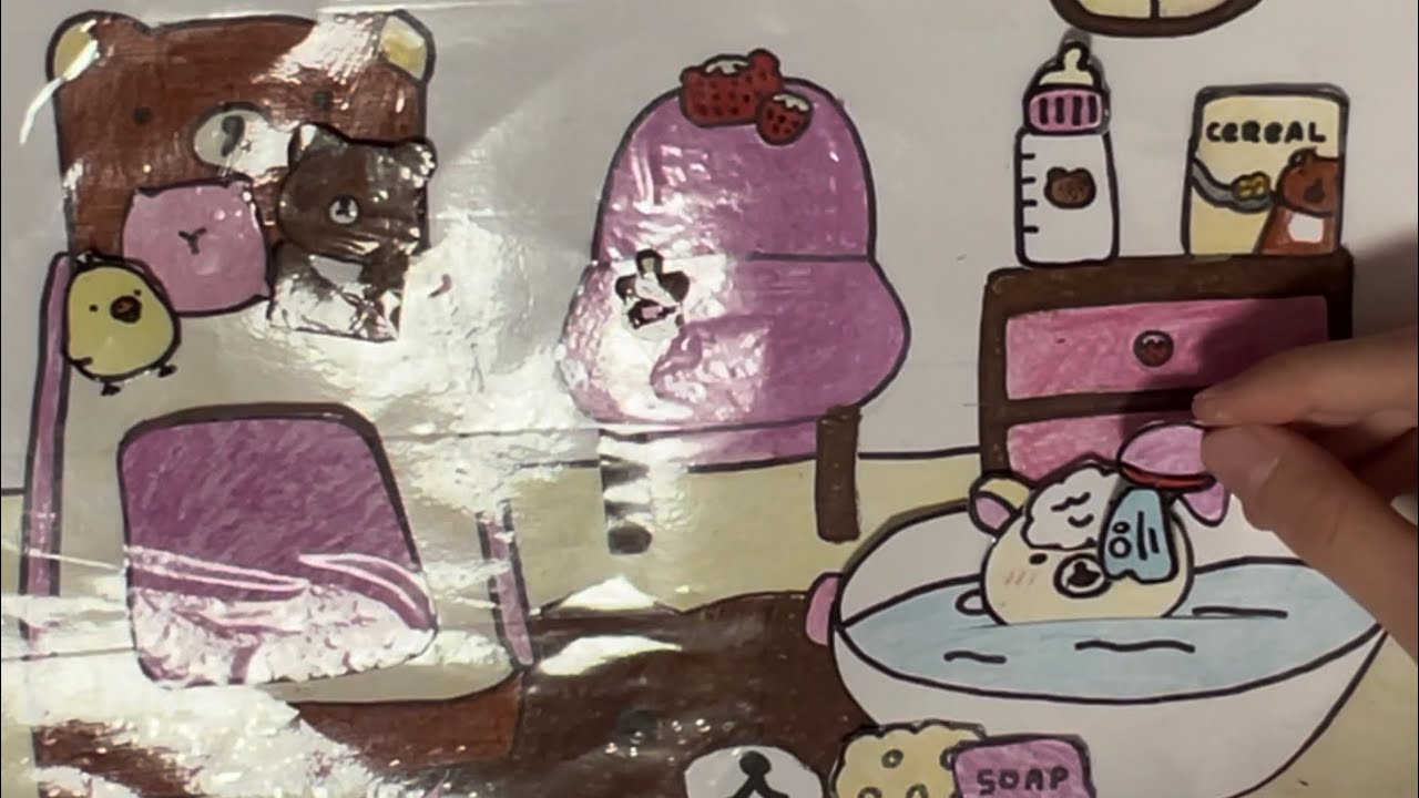 paper diy baby korilakkuma!!🎀🍮🍰 - YouTube