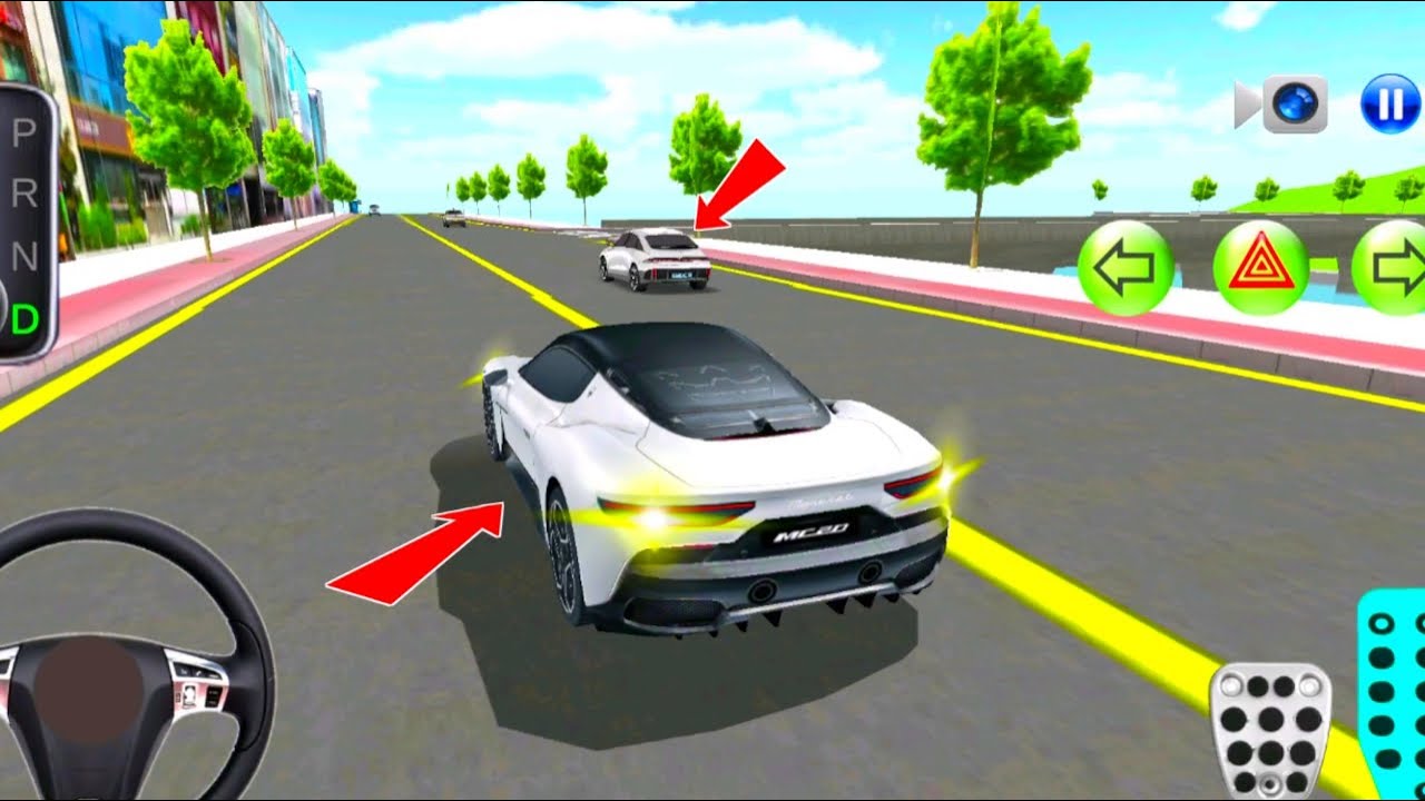 White Supercar VS Normal Car Racing || 3D Driving Class Gameplay || 3D ...