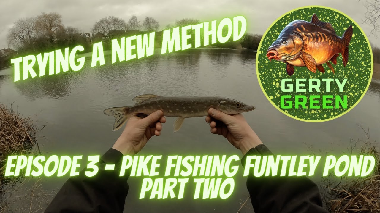 **Pike Fishing Funtley Pond** GertyGreen Ep.3 - Part Two- Dead Baits ...