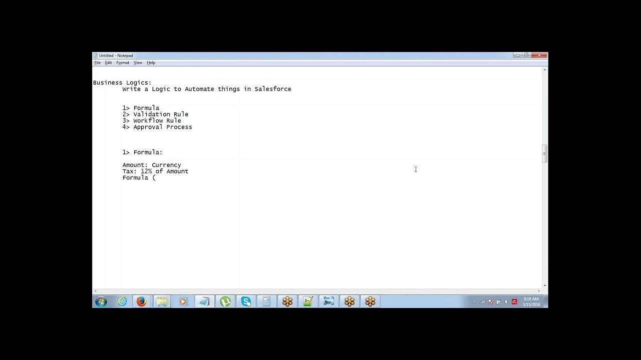 Working with Formulas & Validation Rules in Salesforce - YouTube