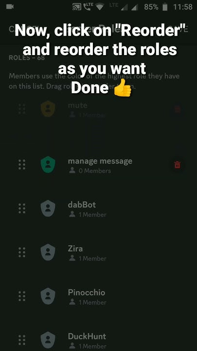 How to Reorder Roles in Discord Mobile #roduz #discord #howto #how #reorder #roles # ...