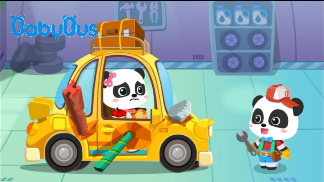 MEMPERBAIKI MOBIL PANDA KECIL YANG RUSAK | BABYBUS INDONESIA - YouTube