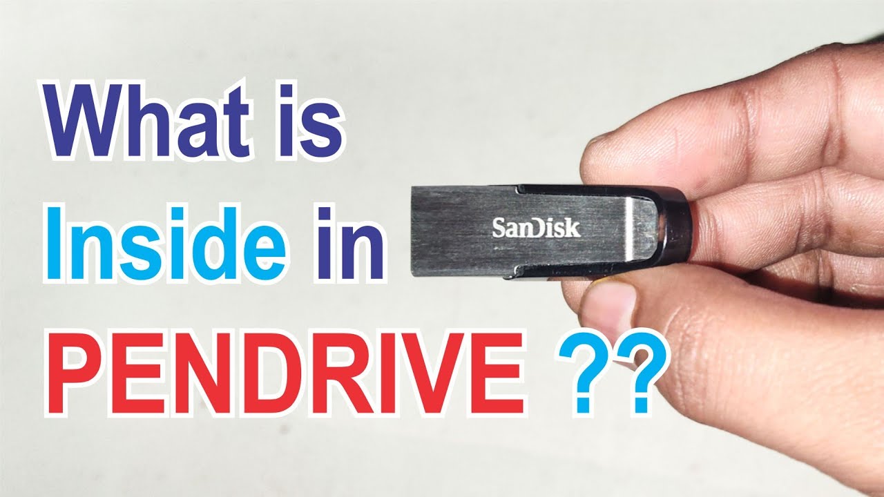 What is inside in pendrive || How to open sandisk ultra flair easily ...