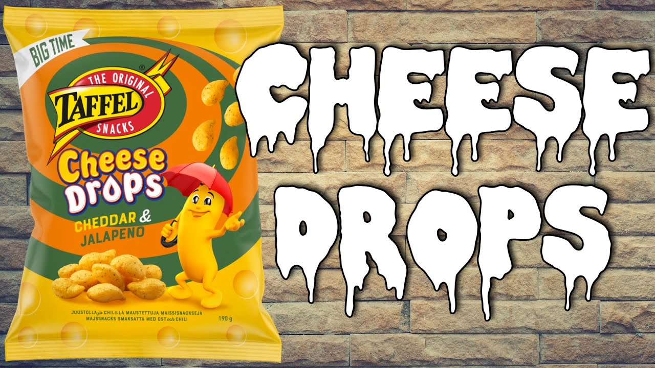 Taffel Cheese Drops Cheddar & Jalapeno - YouTube