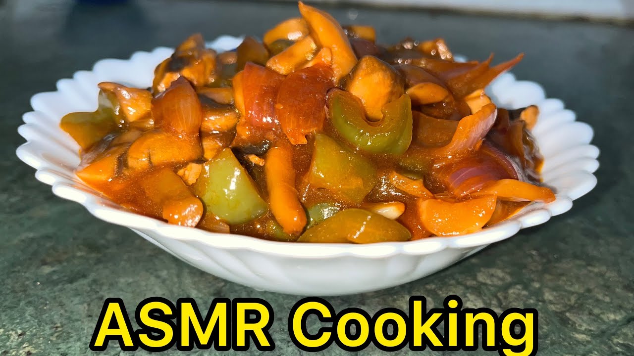 Mushroom Chilli ASMR Cooking || ASMR Video || EVERYDAY VLOGS - YouTube