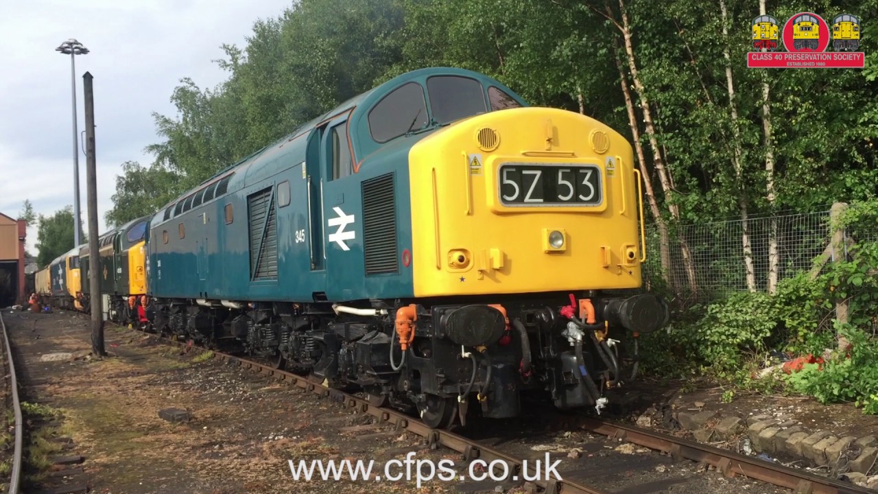 Class 40 - 345 (40145) Engine at Full Power - YouTube