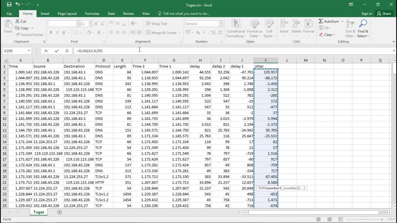 Cara Menghitung Throughput, Packet Lost Delay & Jitter Dengan ...