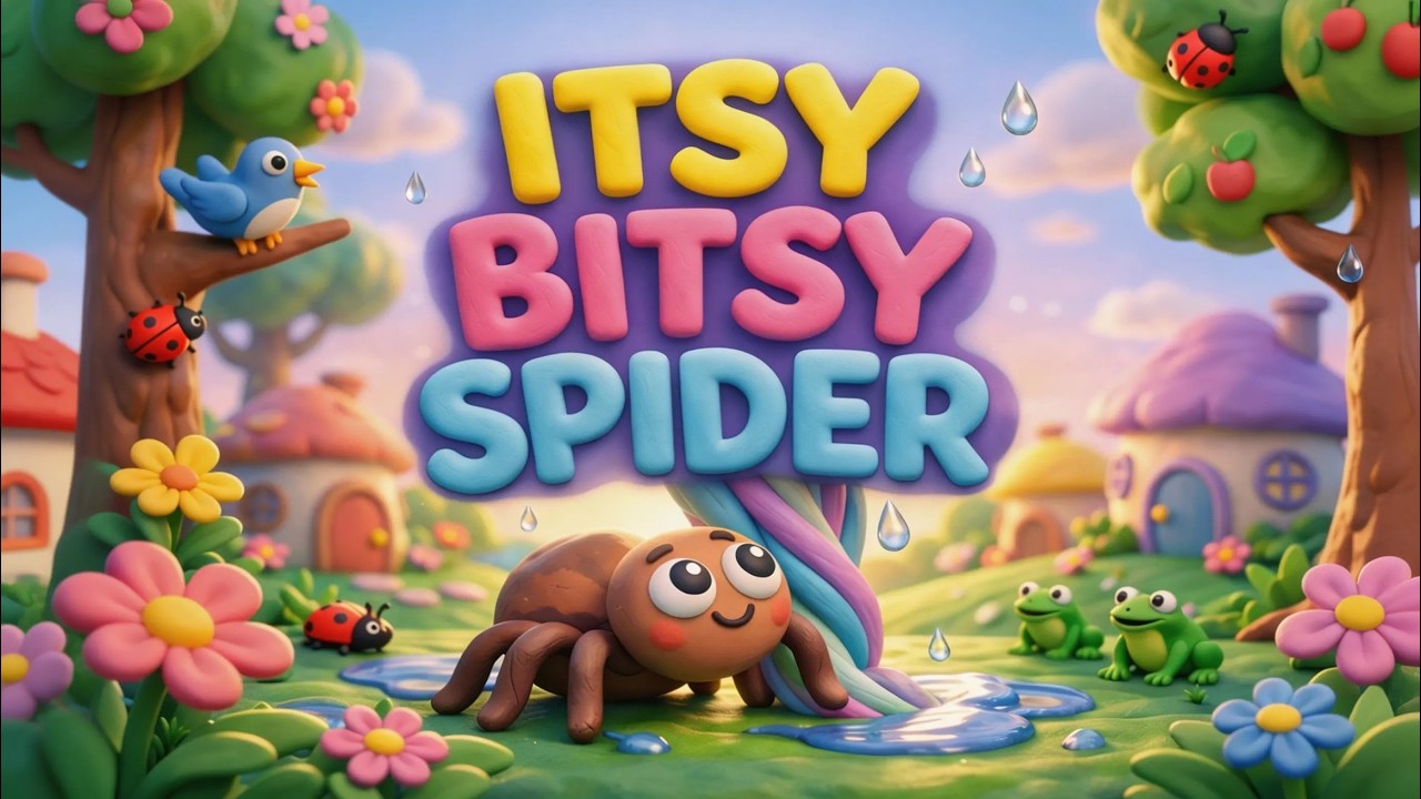 Itsy Bitsy Spider (Incy Wincy Spider) Climbed Up the Water Spout ...