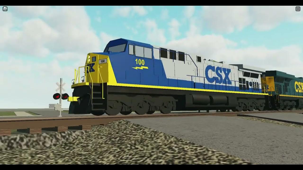 CSX Fast Coal Train Roblox Southline District RO-Scale - YouTube