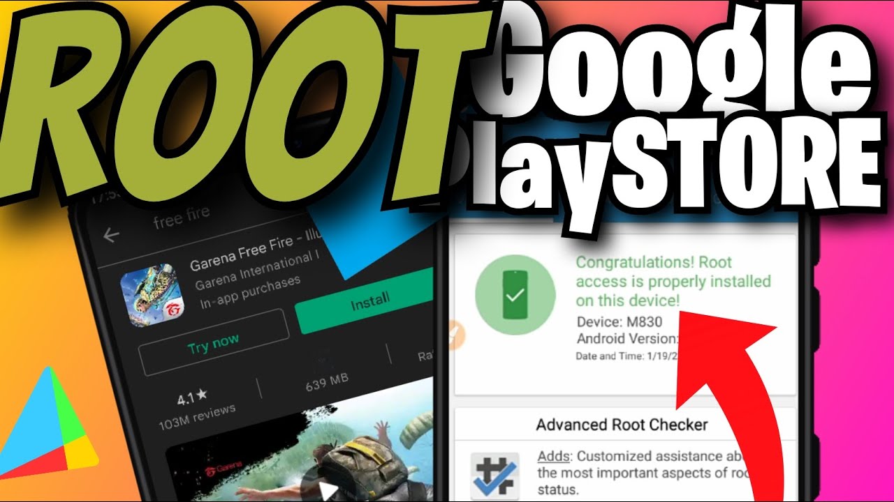 ROOT Without PC | Custom ROM With Google SERVICES AND ROOT - YouTube