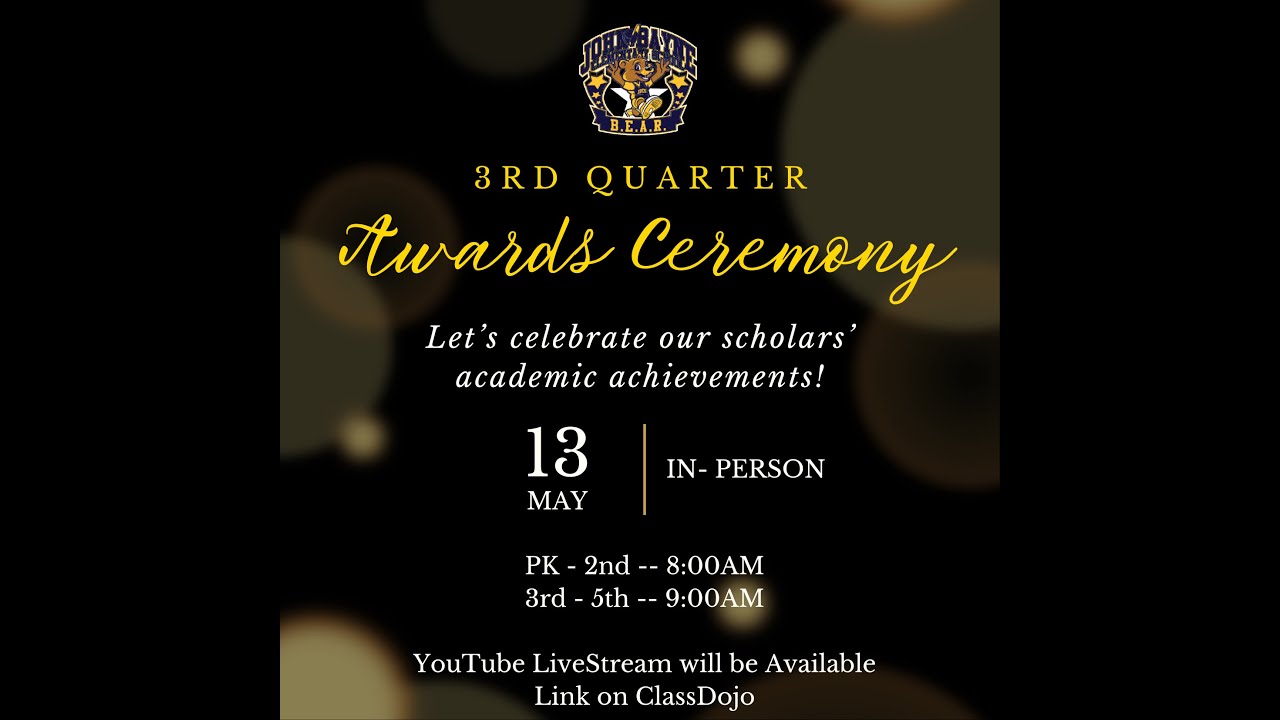 3rd Quarter Awards Ceremony (3rd - 5th) - YouTube