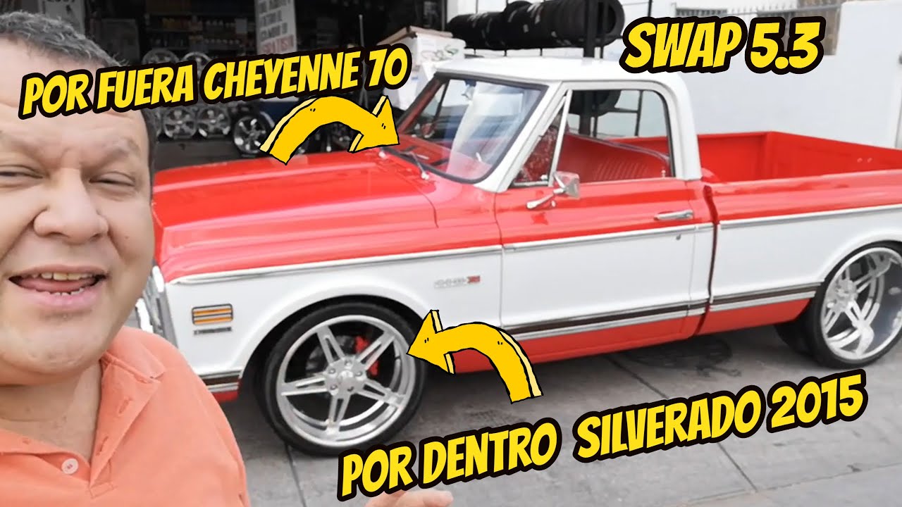 Cheyenne 70 sobre una Silverado 2015 un swap increible 5.3 - YouTube