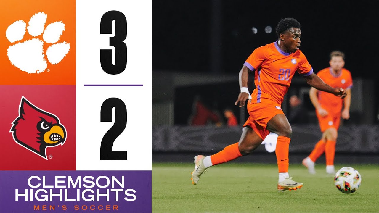 Clemson Men's Soccer || Clemson Scores Three Goals in Less Than Seven ...