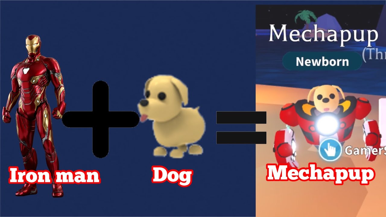 IRON MAN + DOG = MECHAPUP! (Adopt Me April Fools) - YouTube