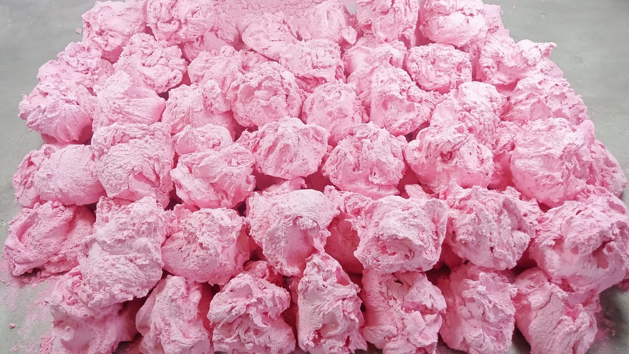Cotton Candy style soft pink gym Chalk homemade | crushing | Crispy ...