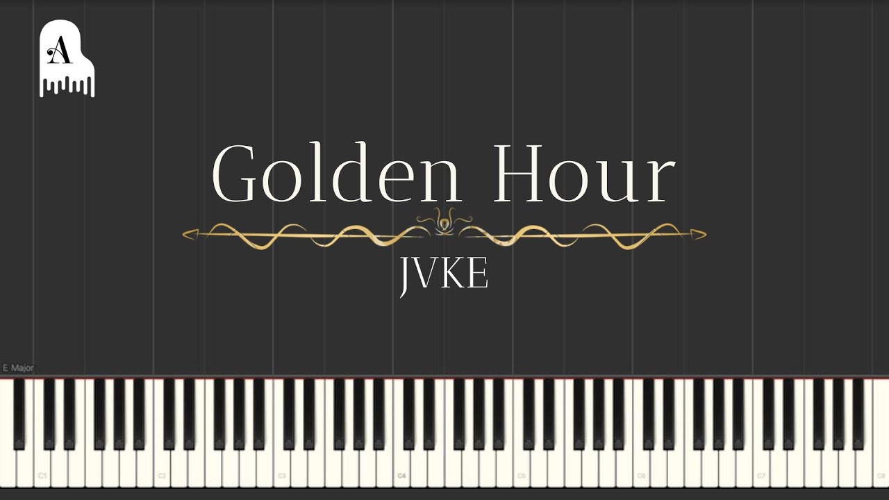 JVKE - Golden Hour【 Piano Tutorial 】 - YouTube
