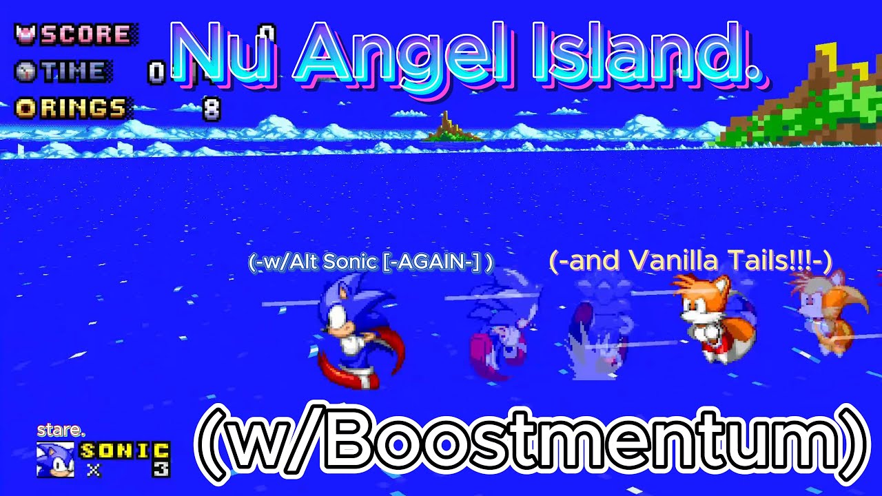 (-SRB2-) Nu Angel Island (w/Alt Sonic and Vanilla Tails!) - YouTube