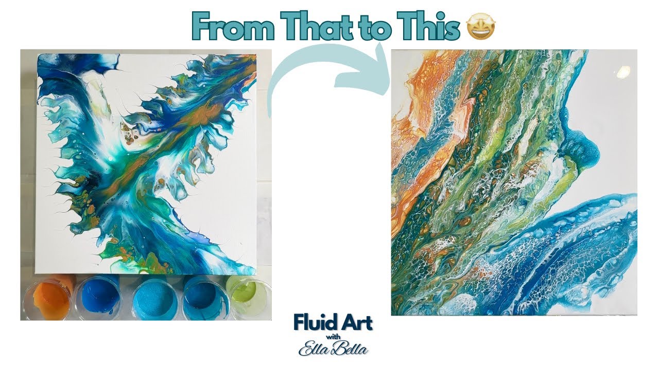 Swipe Technique | Super Easy and Fun Fluid Art - YouTube
