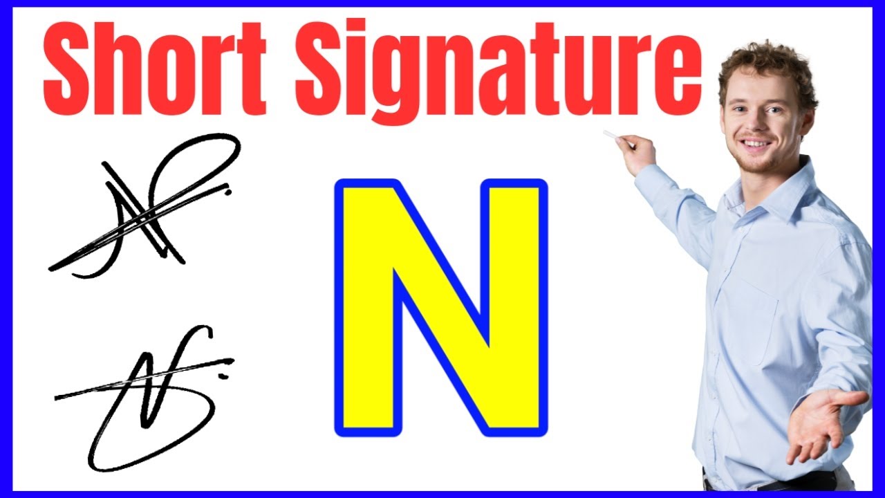 N signature style | N letter signature style | N signature ideas - YouTube