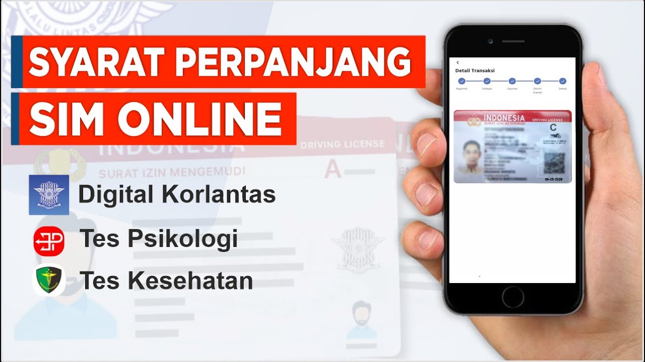 BARU CARA PERPANJANG SIM A SIM C ONLINE 2025 | SYARAT PERPANJANG SIM ...