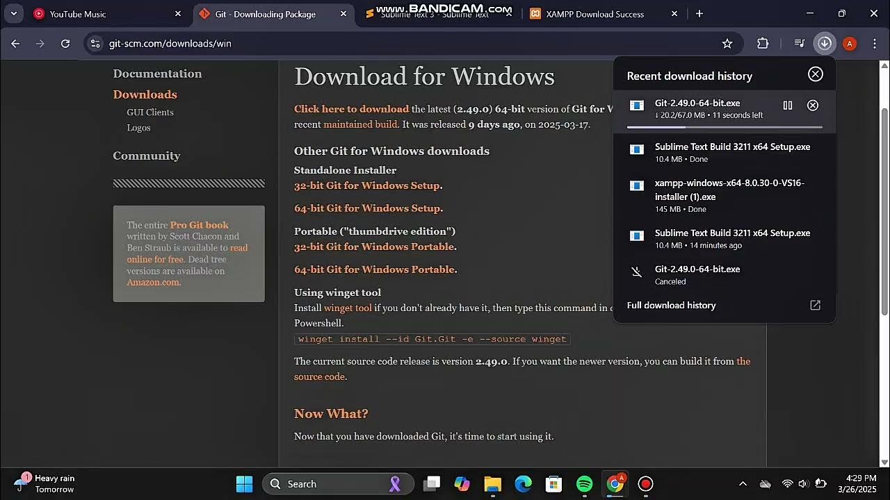 Instalasi XAMPP,Sublime text 3,dan Git | Pemrograman web 1 - YouTube