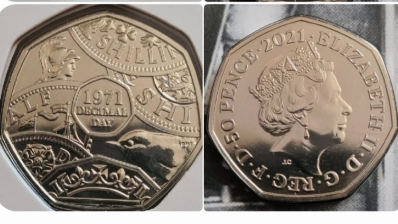 UK 2021 Decimal Day 1971 50p Coin REVIEW - YouTube