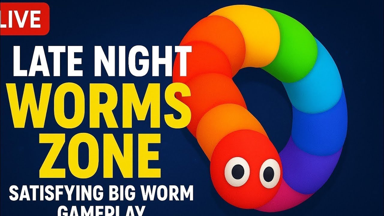 Late Night Worms Zone 🐍 | Satisfying Big Worm Gameplay | Chill & Relax ...