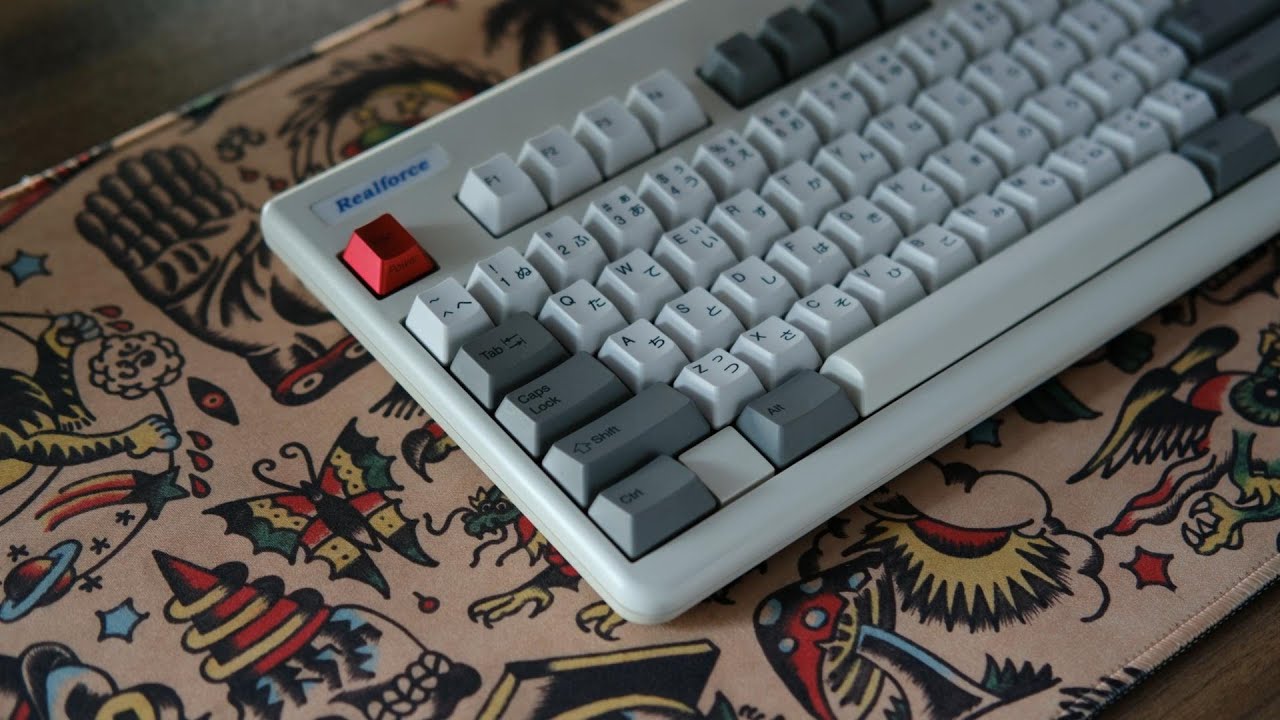 Realforce 84U - 45g Domes with 1.2mm Aluminum Plate Typing Sound Test ...