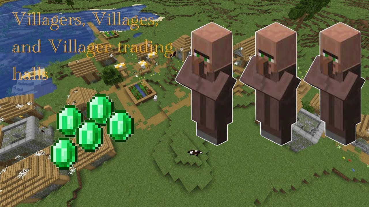 Minecraft Let's Play - Part 4 - Villagers, Villages, and Villager ...