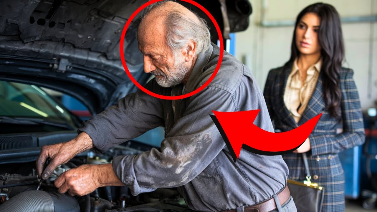 A MILLIONAIRE WOMAN WAS HELPED BY A POOR MECHANIC DURING A TRIP... SHE ...