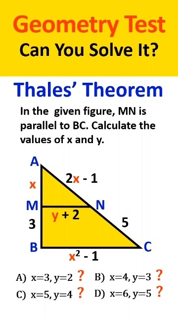 Solving an Excellent Thales' Theorem Problem in 60 Seconds!🤔🧐😳 #shorts ...