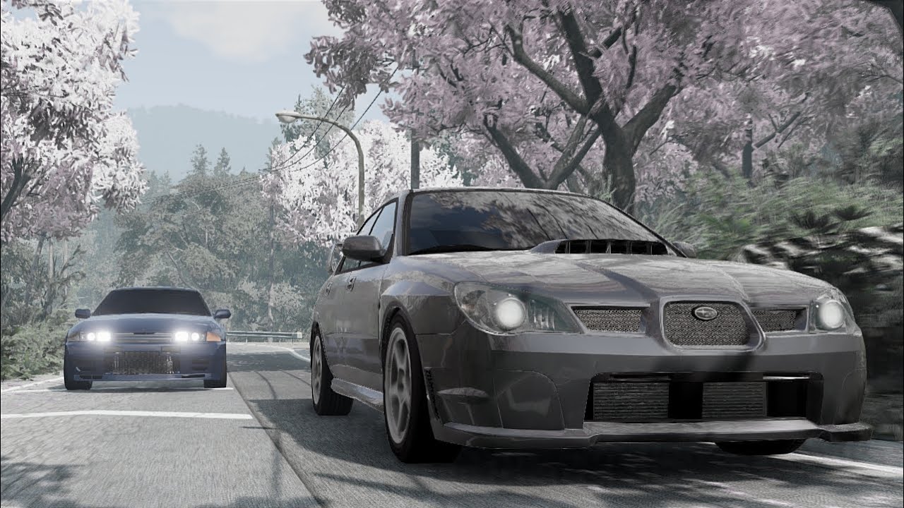 Battle of Sadamine Pass. Uphill. R32 & WRX STI. - YouTube